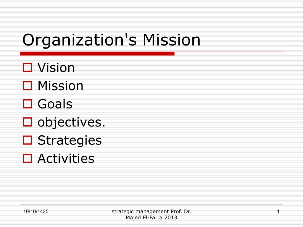 PPT - Organization's Mission PowerPoint Presentation, free download ...