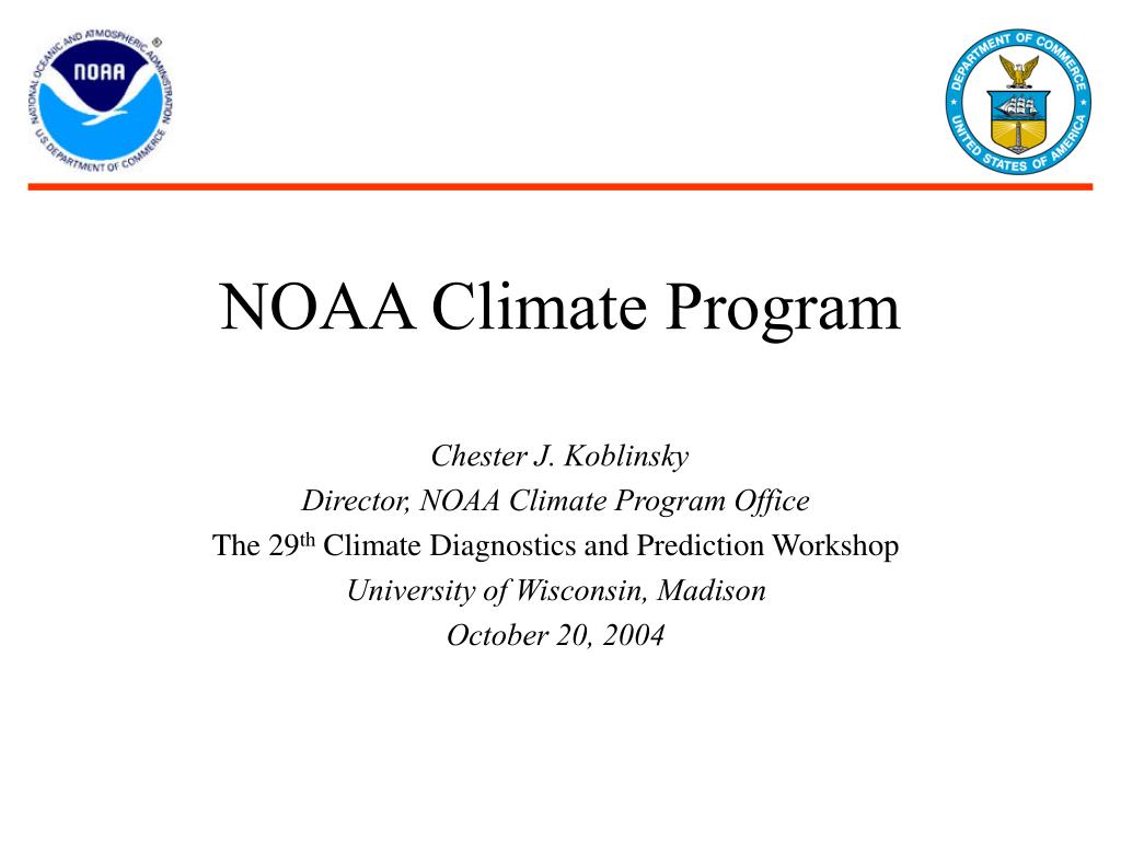 PPT - NOAA Climate Program PowerPoint Presentation, free download - ID ...