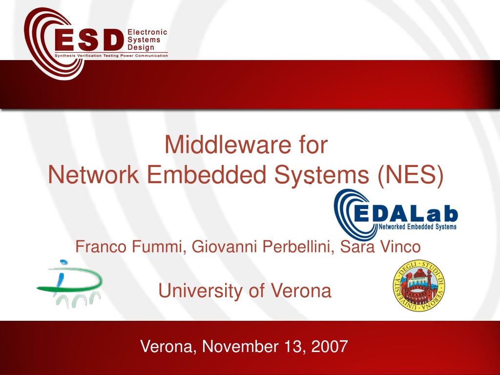 PPT - Middleware for Network Embedded Systems (NES) PowerPoint ...