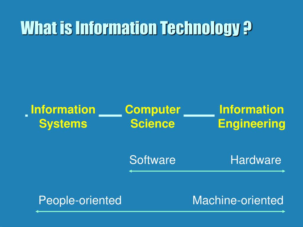 PPT - What is Information Technology ? PowerPoint Presentation, free ...