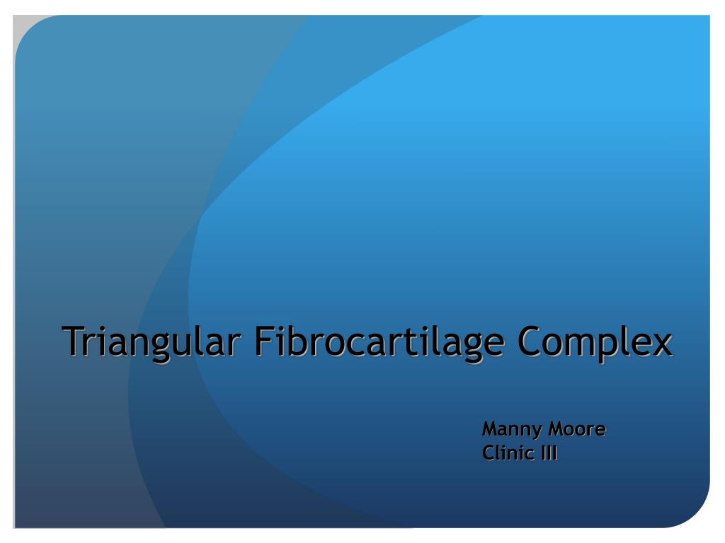 PPT - Triangular Fibrocartilage Complex PowerPoint Presentation, free ...