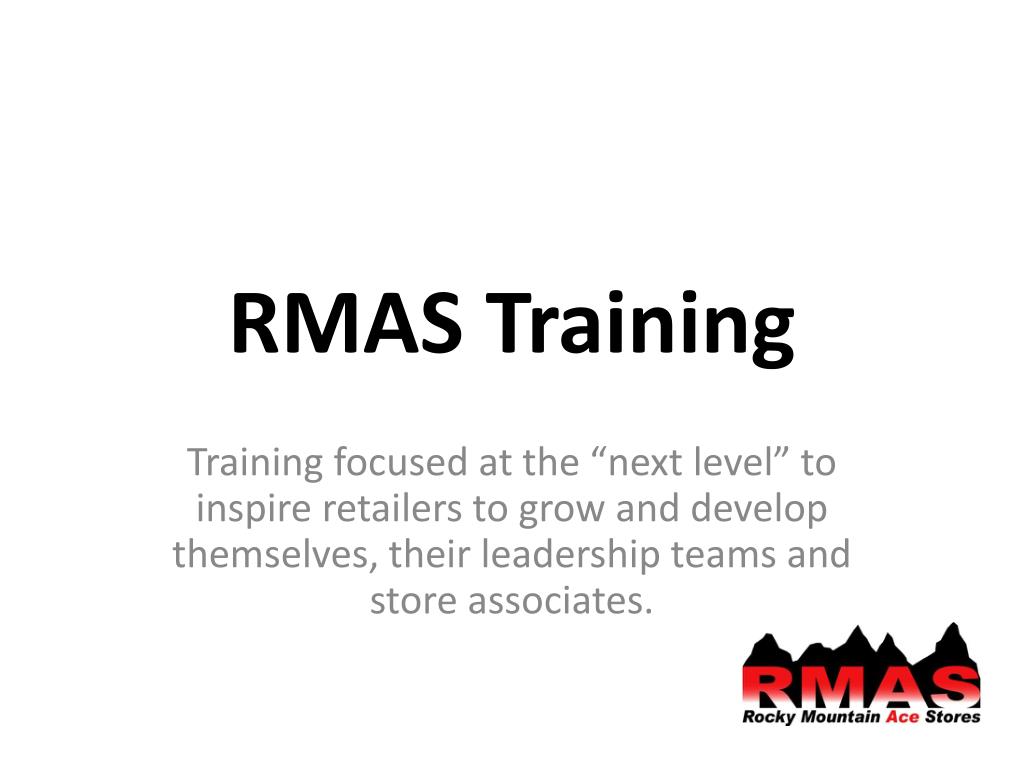 PPT - RMAS Training PowerPoint Presentation, free download - ID:2942125