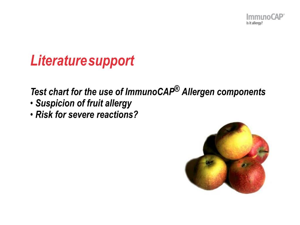 PPT - ImmunoCAP® Test for Fruit Allergy Risk Assessment and Allergen ...