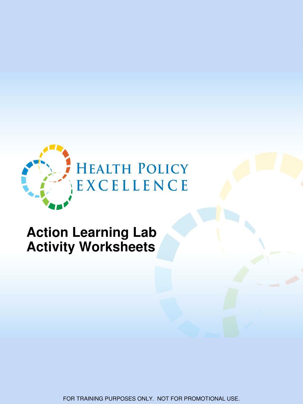 PPT - Action Learning Lab Activity Worksheets PowerPoint Presentation ...