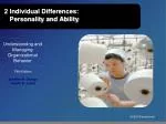 PPT - Individual Differences, Mental Ability, and Personality ...