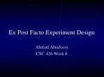 PPT - Experimental and Ex Post Facto Designs PowerPoint Presentation ...