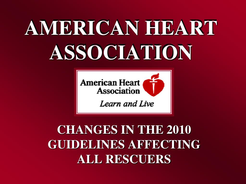 PPT - AMERICAN HEART ASSOCIATION PowerPoint Presentation, free download ...