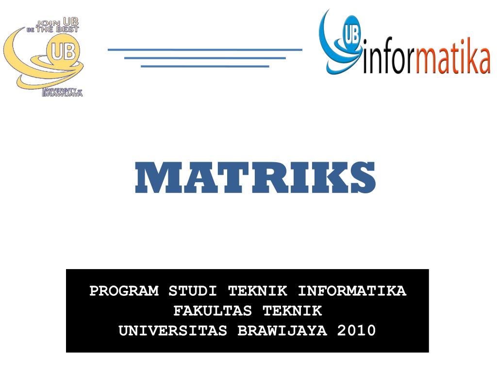 PPT - MATRIKS PowerPoint Presentation, free download - ID:2947168