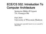 PPT - ECE 456 Computer Architecture PowerPoint Presentation, free ...