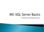 PPT - SQL Basics PowerPoint Presentation, free download - ID:1445379
