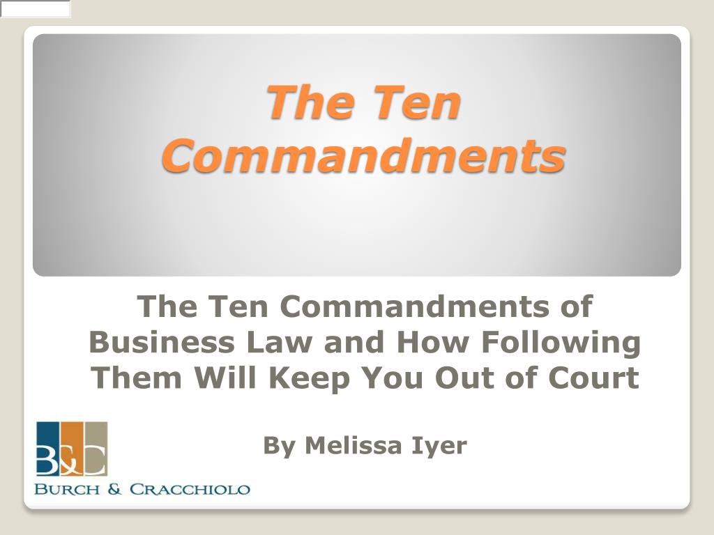 PPT - The Ten Commandments PowerPoint Presentation, free download - ID ...