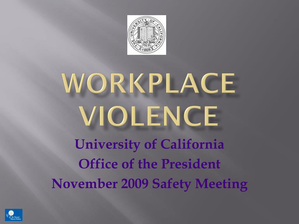PPT - Workplace Violence PowerPoint Presentation, free download - ID ...