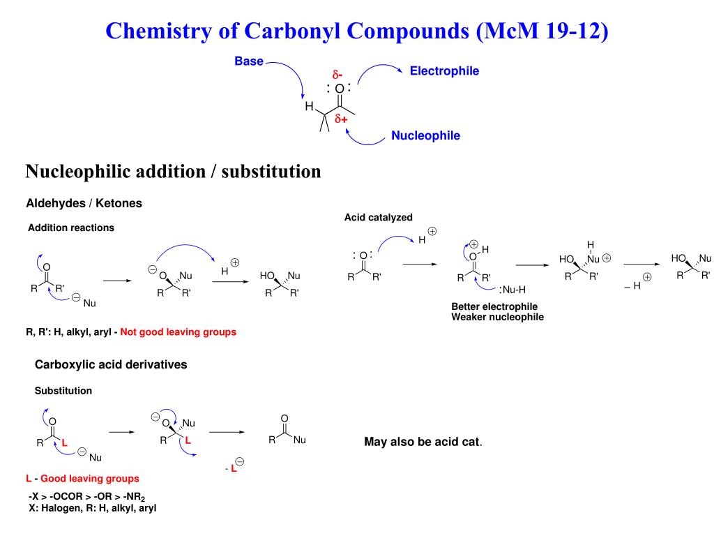 PPT - Chemistry of Carbonyl Compounds (McM 19-12) PowerPoint ...