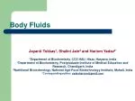 PPT - Analysis of Body Cavity Fluids PowerPoint Presentation, free ...