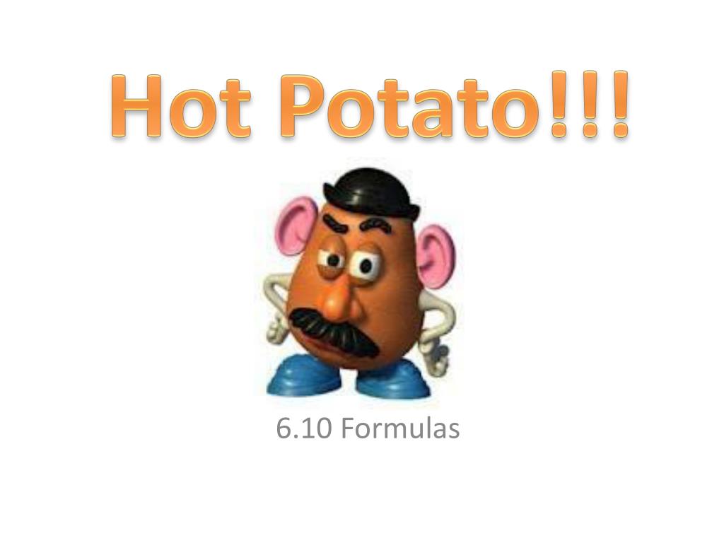 PPT - Engaging Math Activity: Hot Potato Formulas Game PowerPoint ...