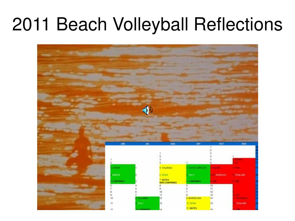 PPT - 2011 Beach Volleyball Reflections PowerPoint Presentation, free ...
