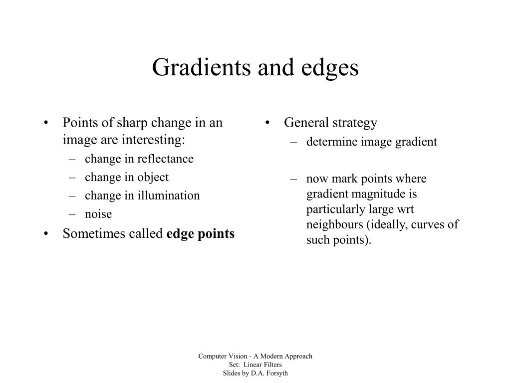 PPT - Gradients and edges PowerPoint Presentation, free download - ID ...