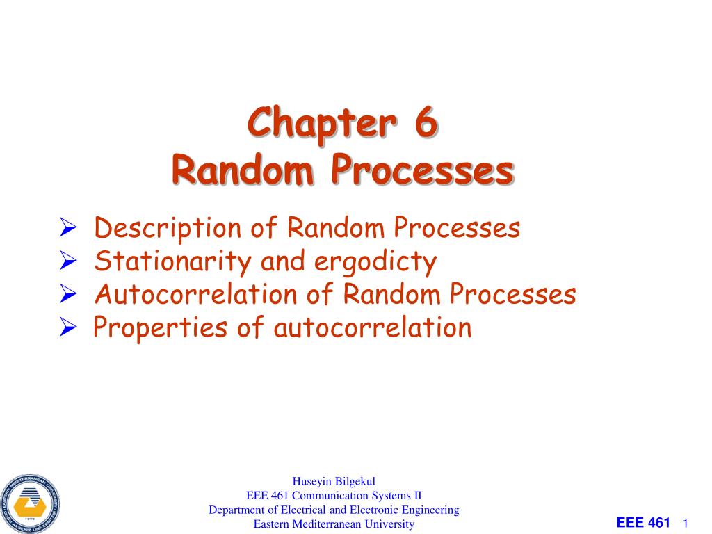 PPT - Chapter 6 Random Processes PowerPoint Presentation, free download ...