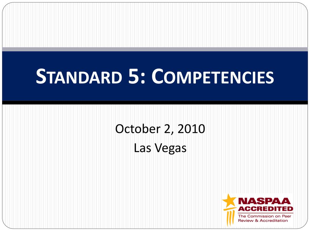 PPT - Standard 5: Competencies PowerPoint Presentation, free download ...