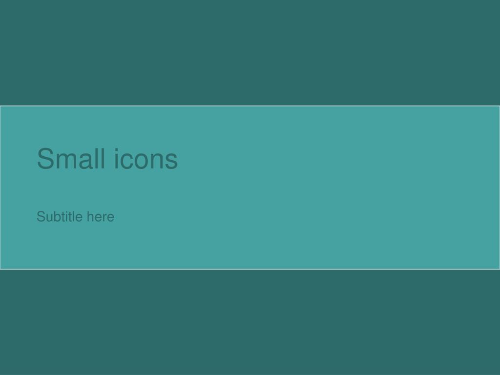 PPT - Small icons PowerPoint Presentation, free download - ID:2956790