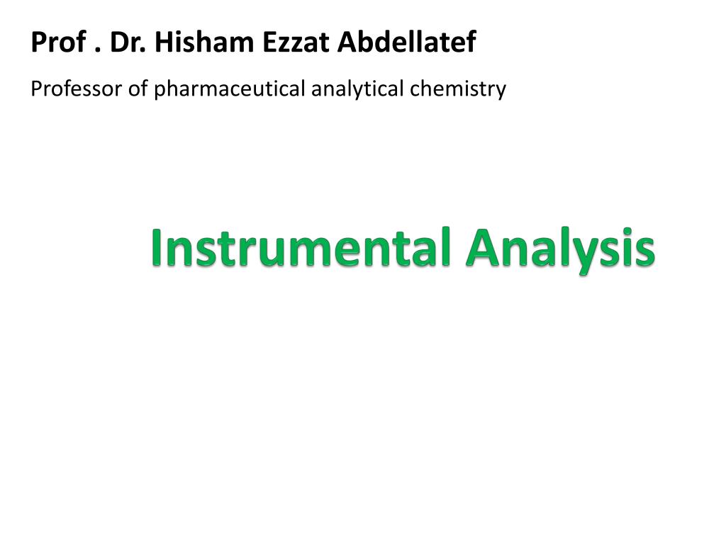PPT - Instrumental Analysis PowerPoint Presentation, free download - ID ...