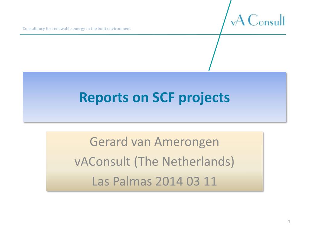 PPT - Reports on SCF projects PowerPoint Presentation, free download ...