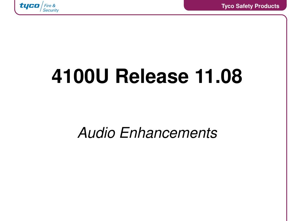 PPT - 4100U Release 11.08 PowerPoint Presentation, free download - ID ...