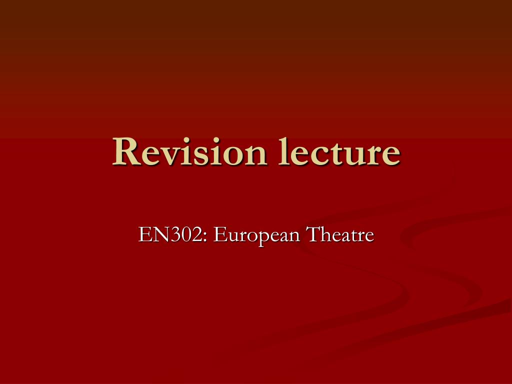 PPT - Revision lecture PowerPoint Presentation, free download - ID:2962150