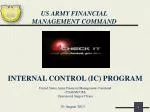 PPT - United States Army Internal Review Program PowerPoint ...