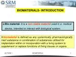 PPT - BIOMATERIALS- CLASSIFICATION PowerPoint Presentation, free ...