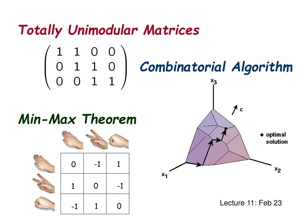 PPT - Totally Unimodular Matrices PowerPoint Presentation, free ...