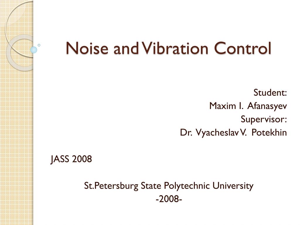 PPT - Noise and Vibration Control PowerPoint Presentation, free ...