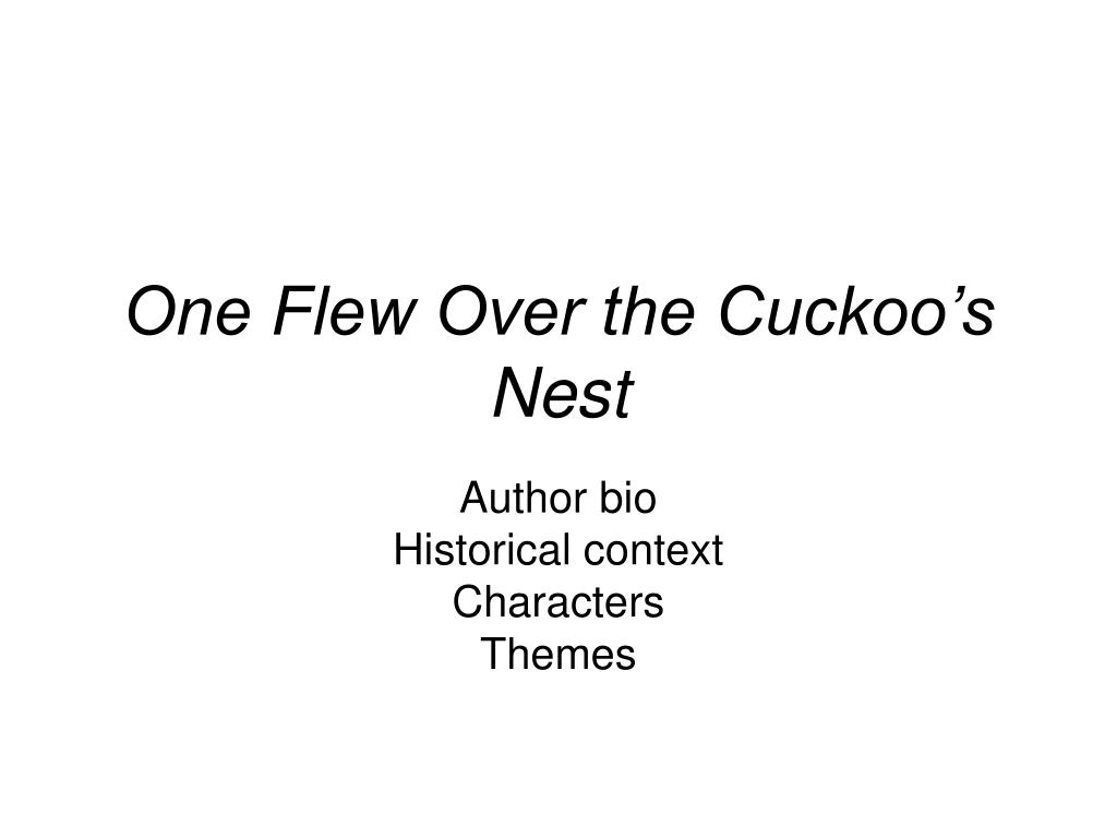PPT - One Flew Over the Cuckoo’s Nest PowerPoint Presentation, free ...