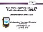 PPT - Joint Capability Development for the Warfighter PowerPoint ...