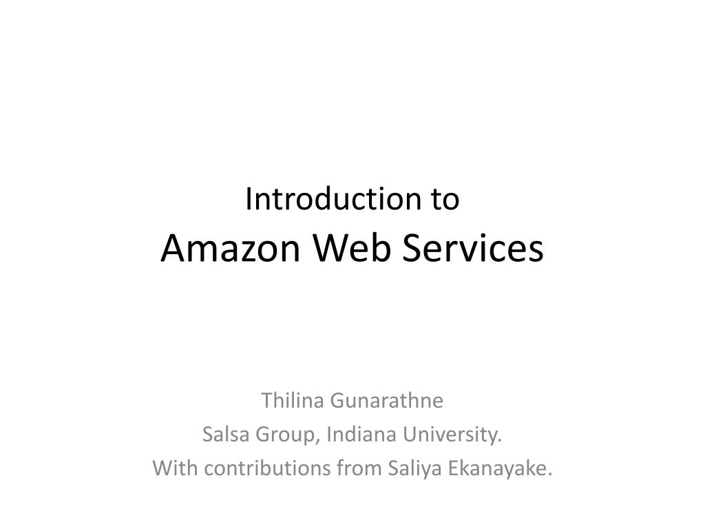 PPT - Introduction to Amazon Web Services PowerPoint Presentation, free ...