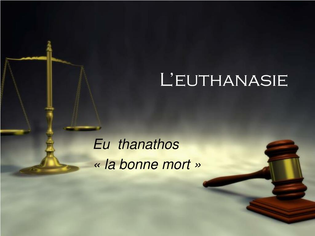 PPT - L’euthanasie PowerPoint Presentation, free download - ID:2969954