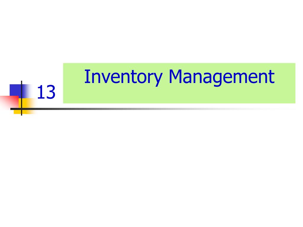 PPT - Inventory Management PowerPoint Presentation, free download - ID ...