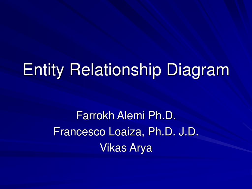 PPT - Entity Relationship Diagram PowerPoint Presentation, free ...