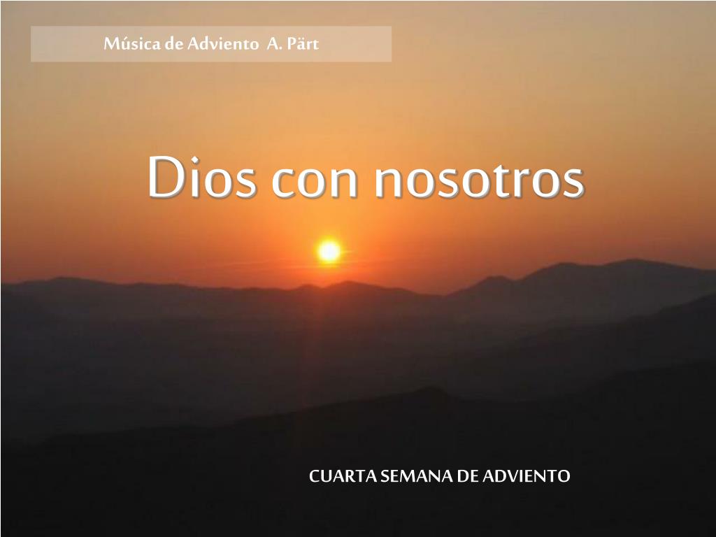 PPT - Dios con nosotros PowerPoint Presentation, free download - ID:2973386