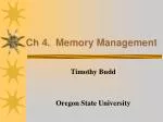 PPT - Chapter 4 Memory Management PowerPoint Presentation, free ...