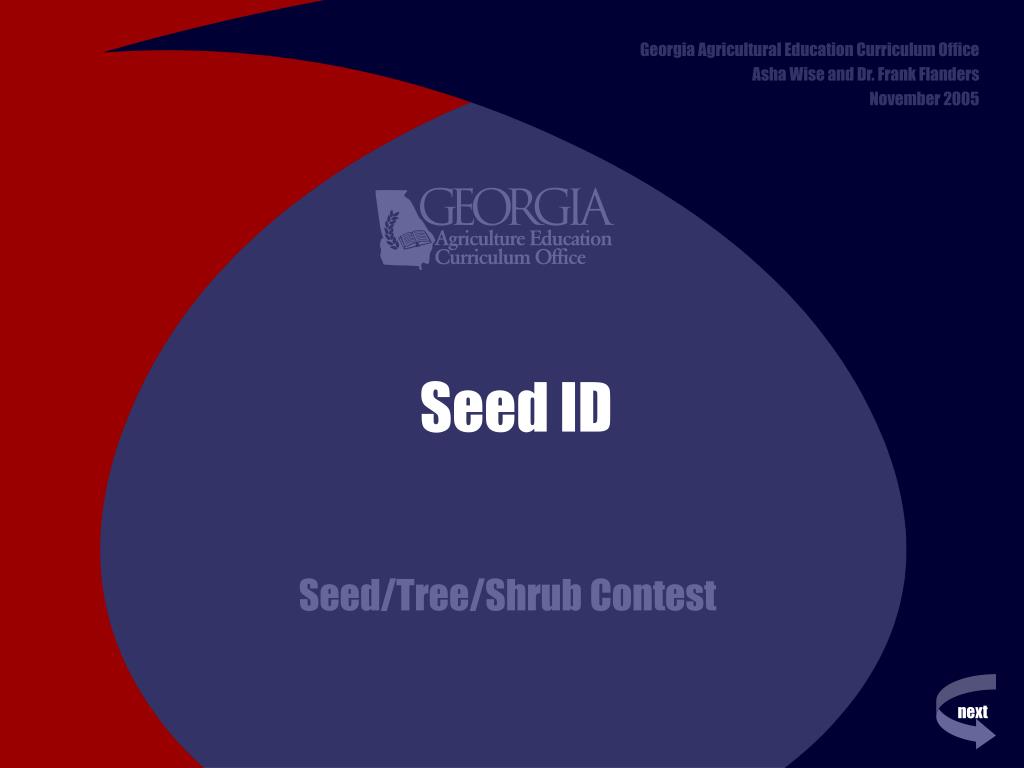 PPT - Seed ID PowerPoint Presentation, free download - ID:2974951