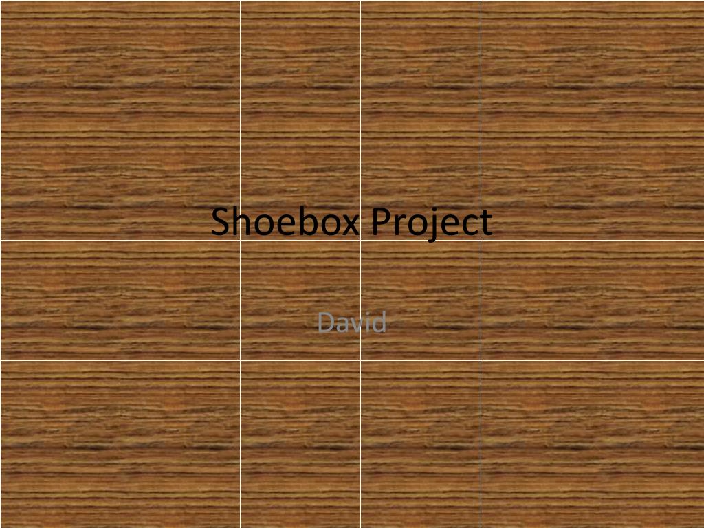 PPT - Shoebox Project PowerPoint Presentation, free download - ID:2975671
