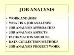 PPT - Job Analysis PowerPoint Presentation, free download - ID:392284