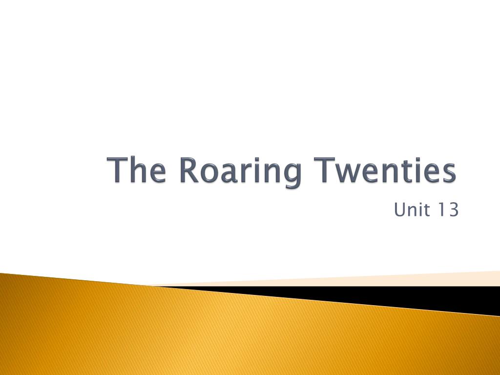 PPT - The Roaring Twenties PowerPoint Presentation, free download - ID ...