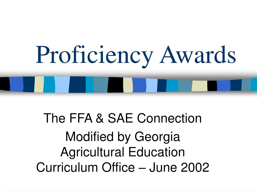 PPT - Proficiency Awards PowerPoint Presentation, free download - ID ...