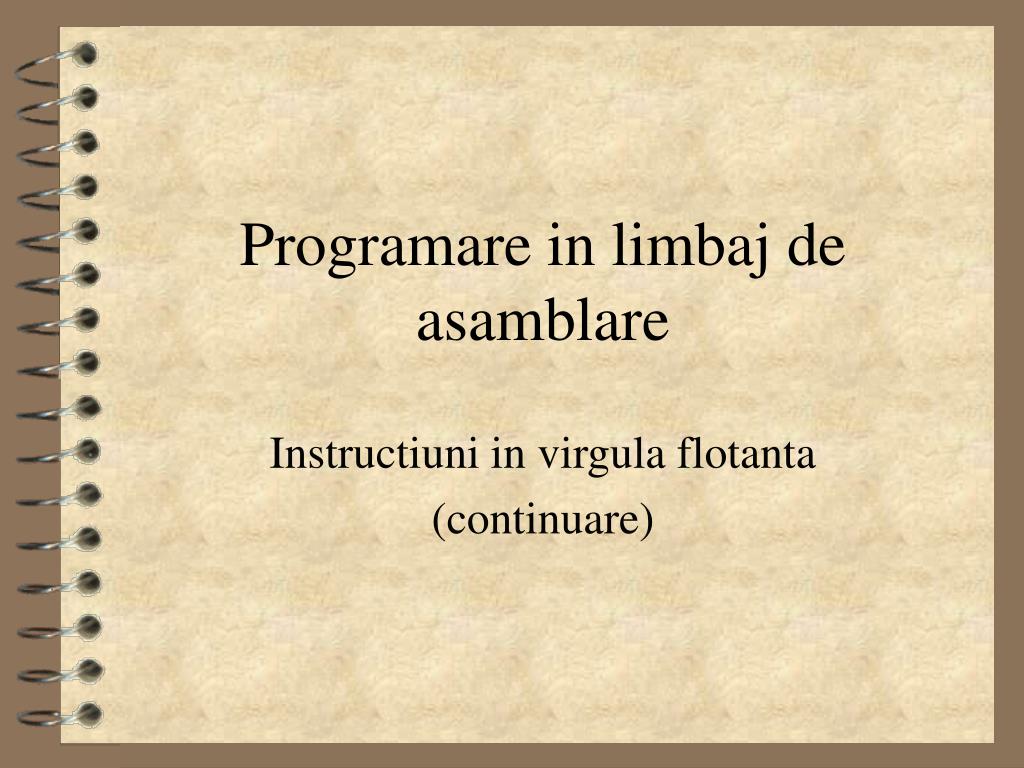 PPT - Programare in limbaj de asamblare PowerPoint Presentation, free ...