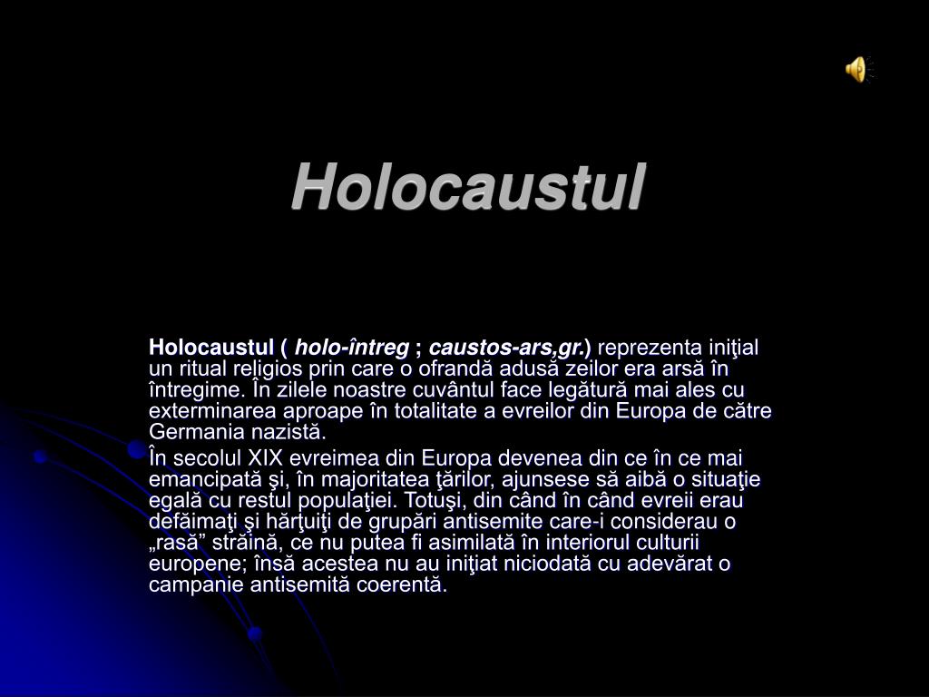 PPT - Holocaustul PowerPoint Presentation, free download - ID:2978326