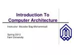 PPT - Introduction to Computer Architecture (Section-2) PowerPoint ...