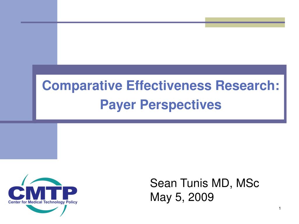 PPT - Comparative Effectiveness Research: Payer Perspectives PowerPoint ...