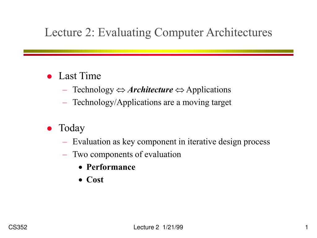 PPT - Lecture 2: Evaluating Computer Architectures PowerPoint ...